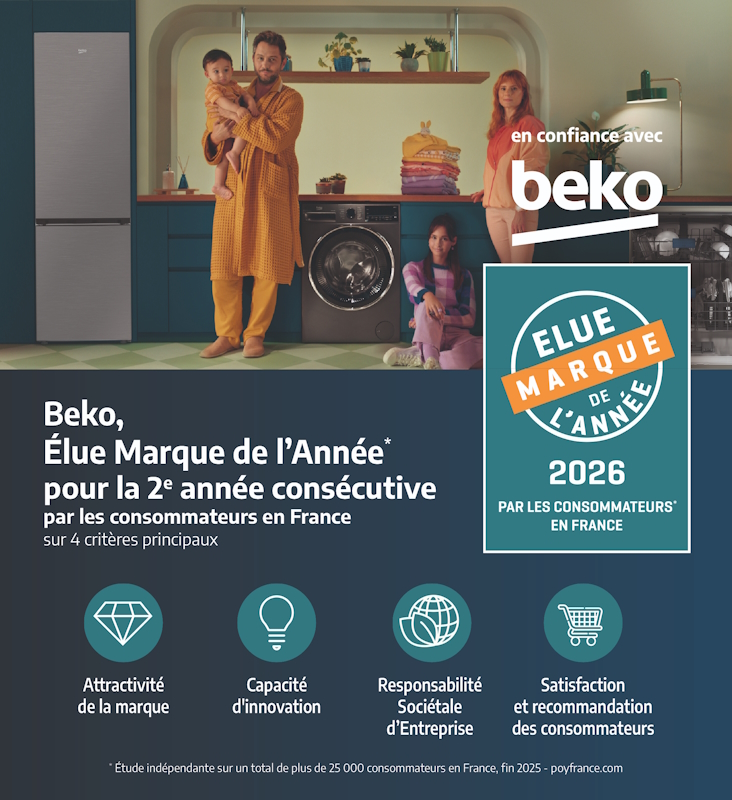 Congélateur RFNE448E35W | Beko