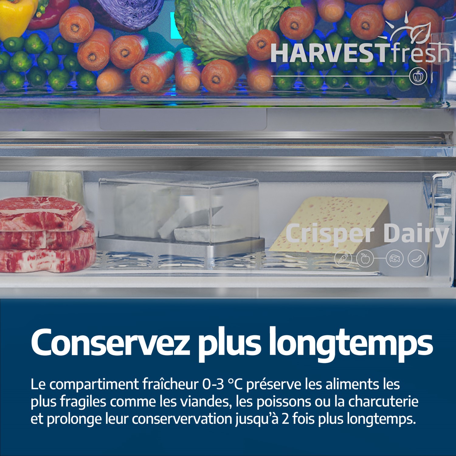 Réfrigérateur / Congélateur encastrable BCSE400E40SN | Beko